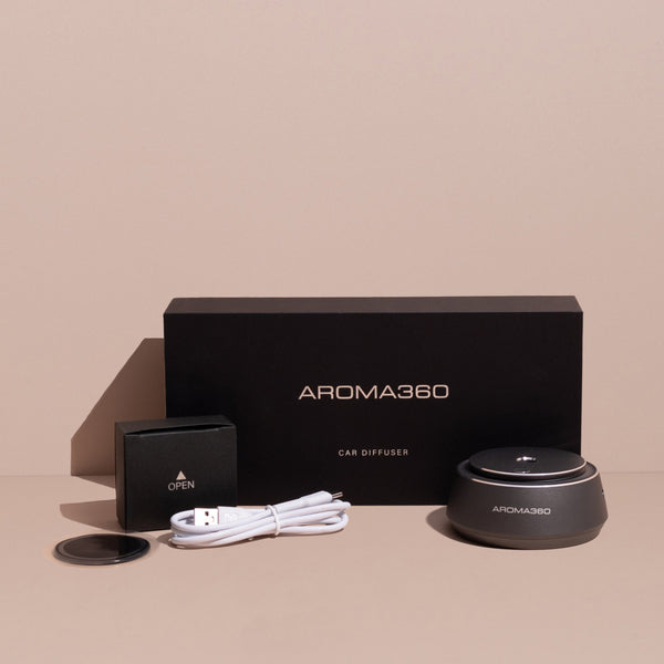 Smart Car Diffuser | Auto-Start Car Scent Diffuser with USB Charger ...